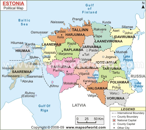 Maps Of Estonia