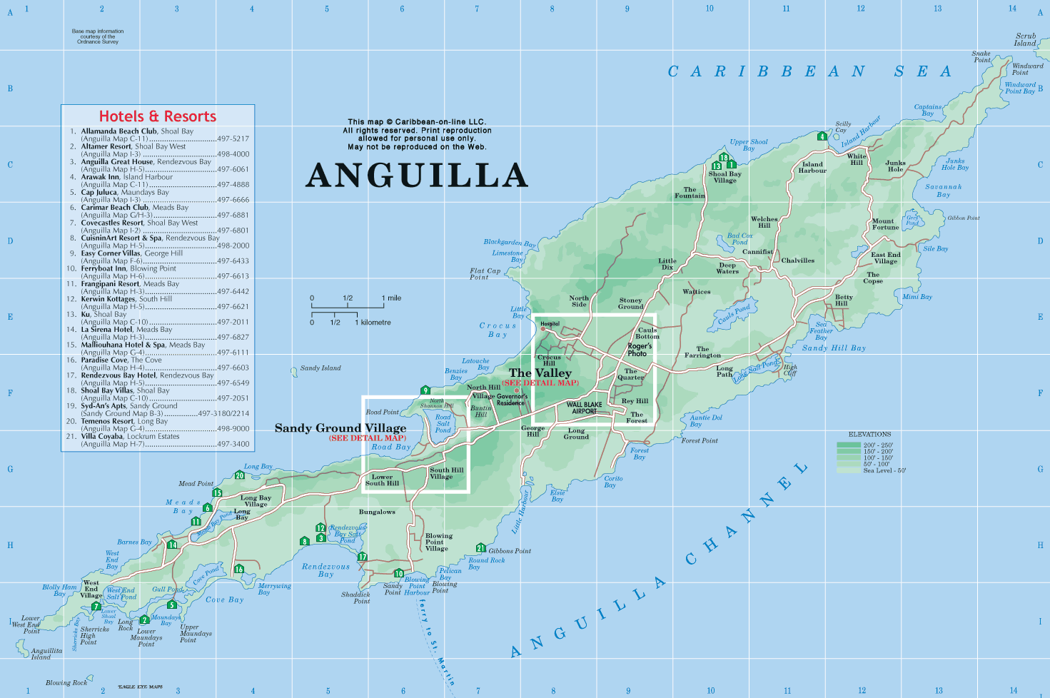 Anguilla Map