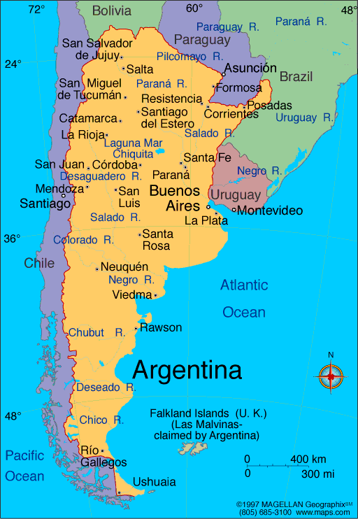 Mar del Plata Map - Argentina