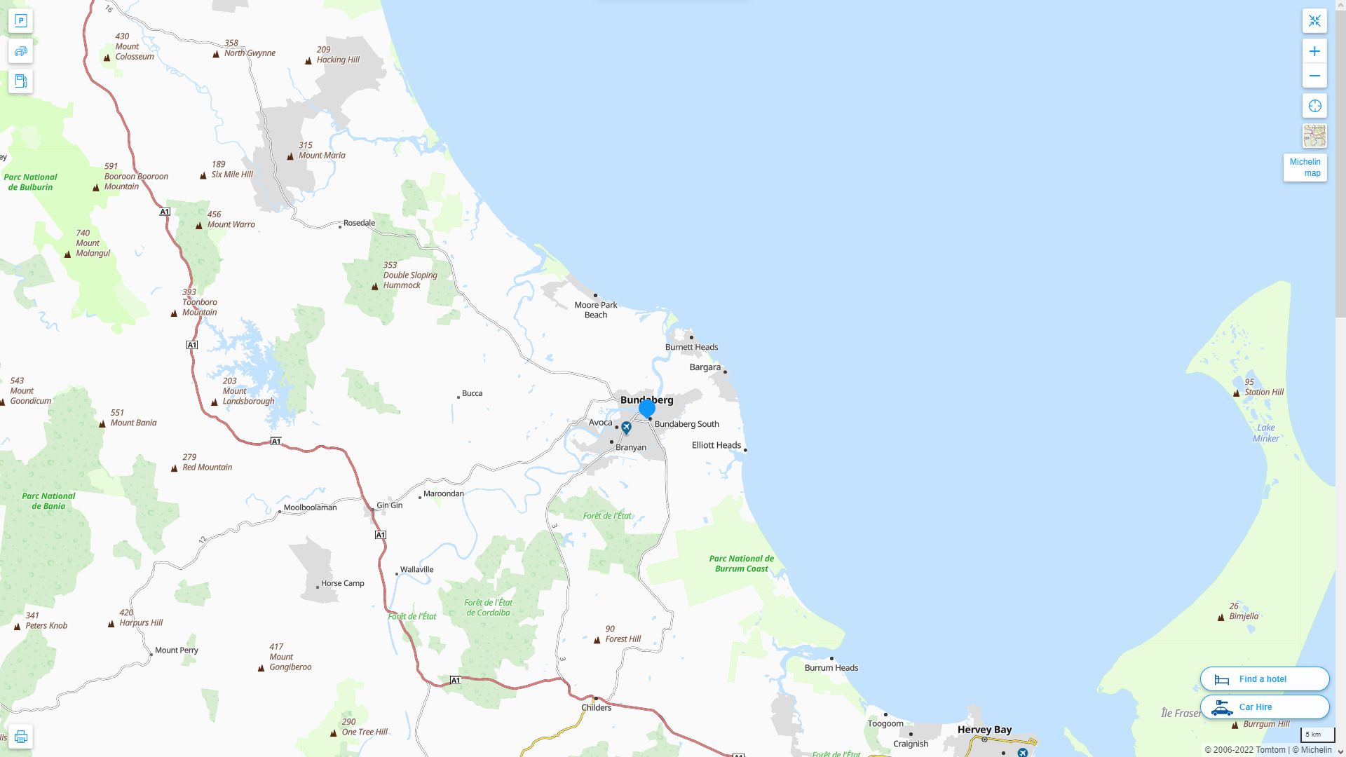 Bundaberg Map