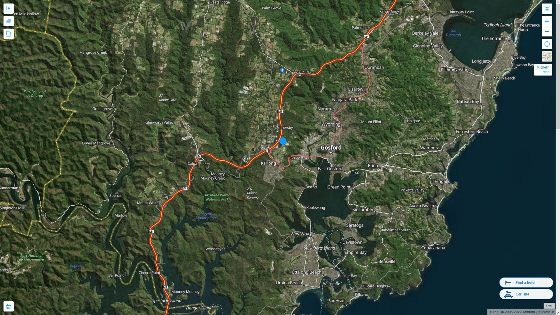 Central Coast Map