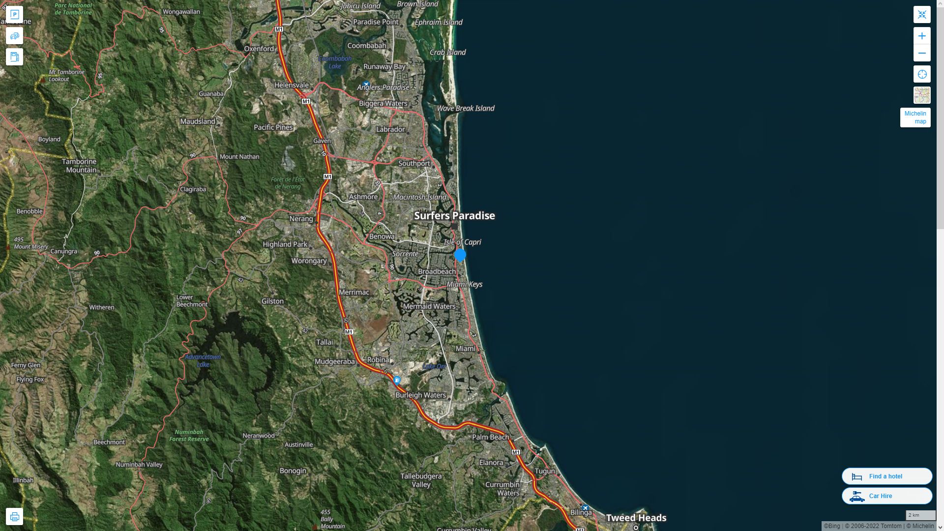 Gold Coast Map