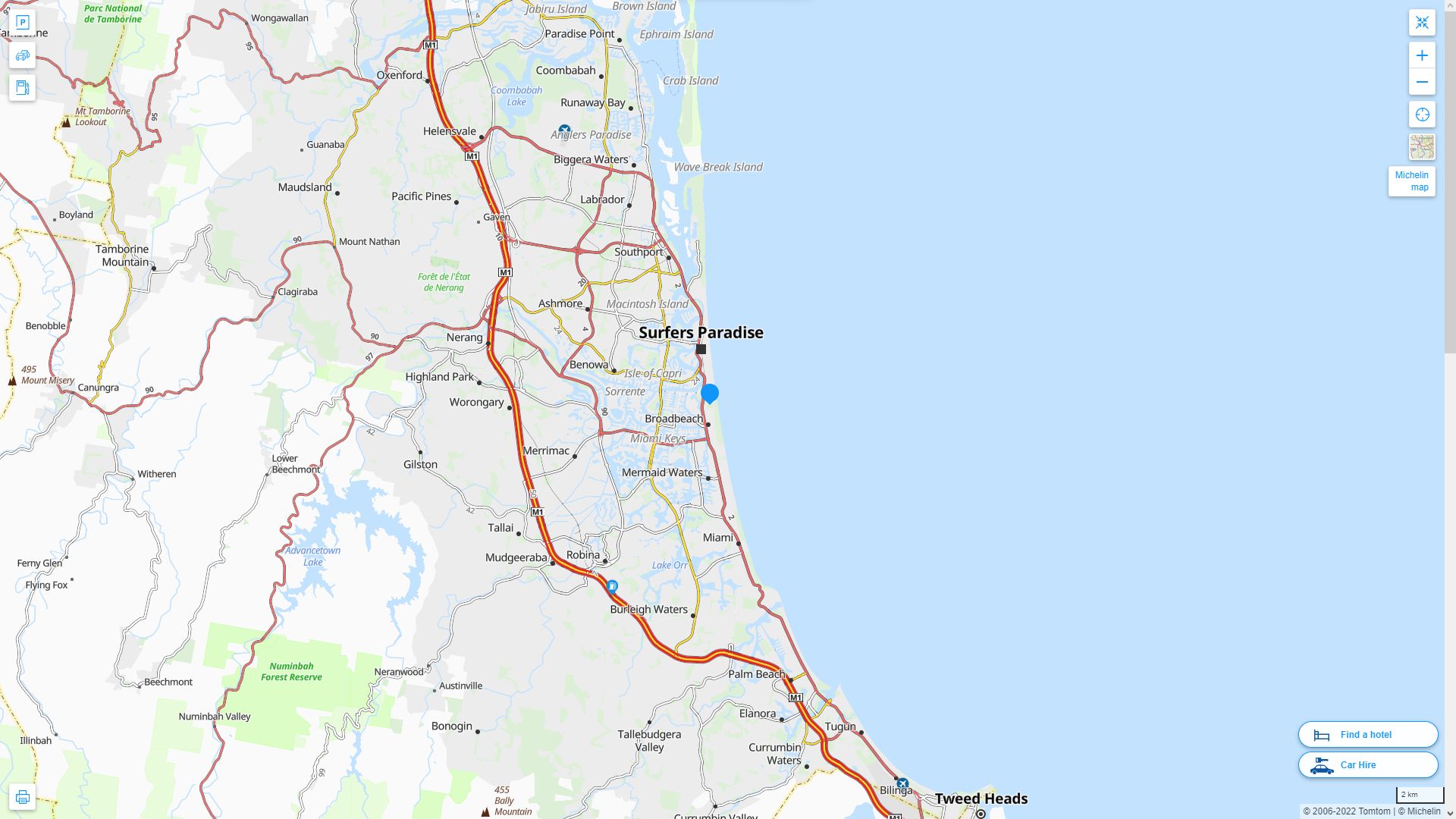 Gold Coast Map