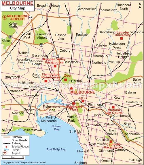 Melbourne Map