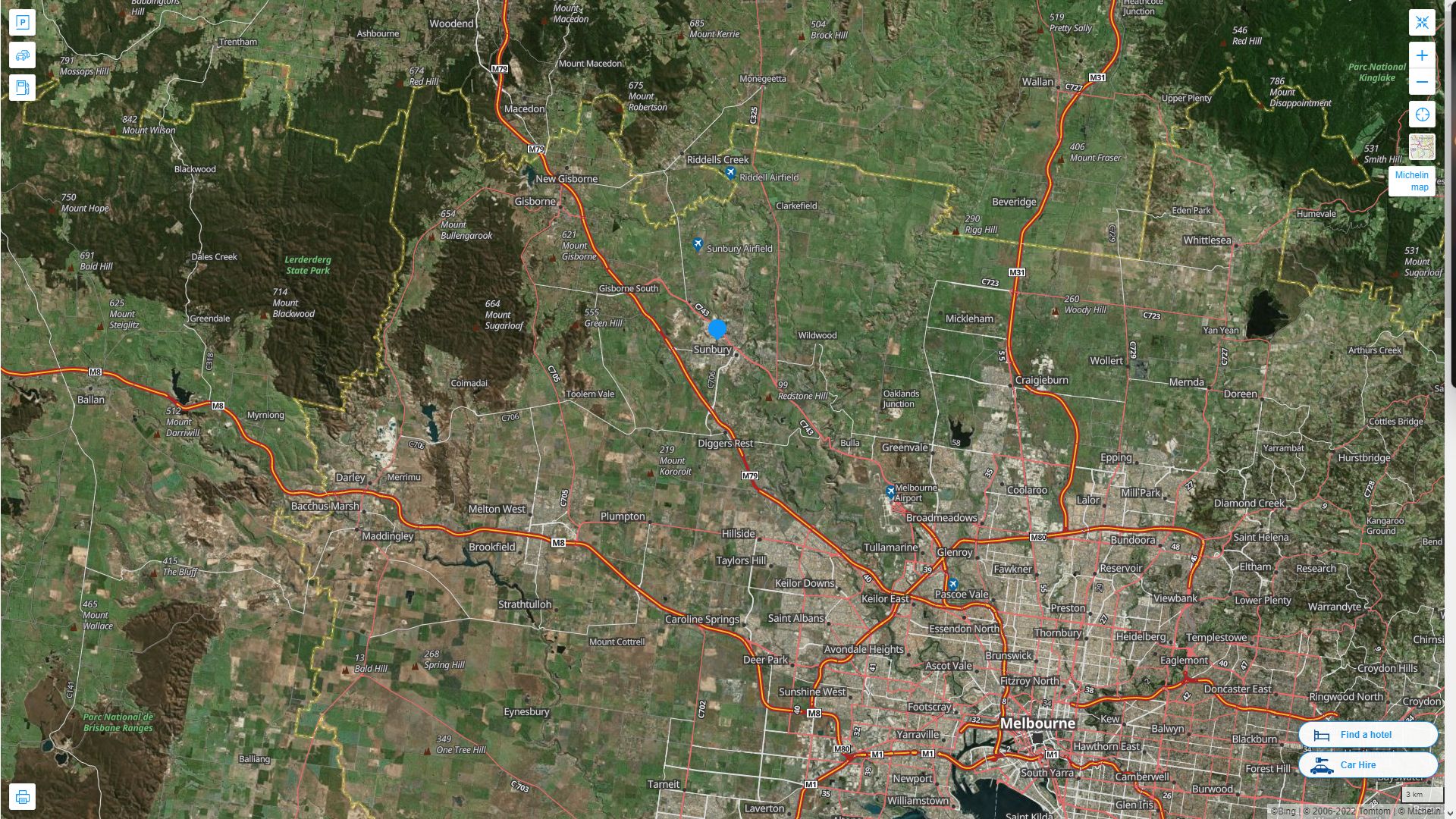 Sunbury Map