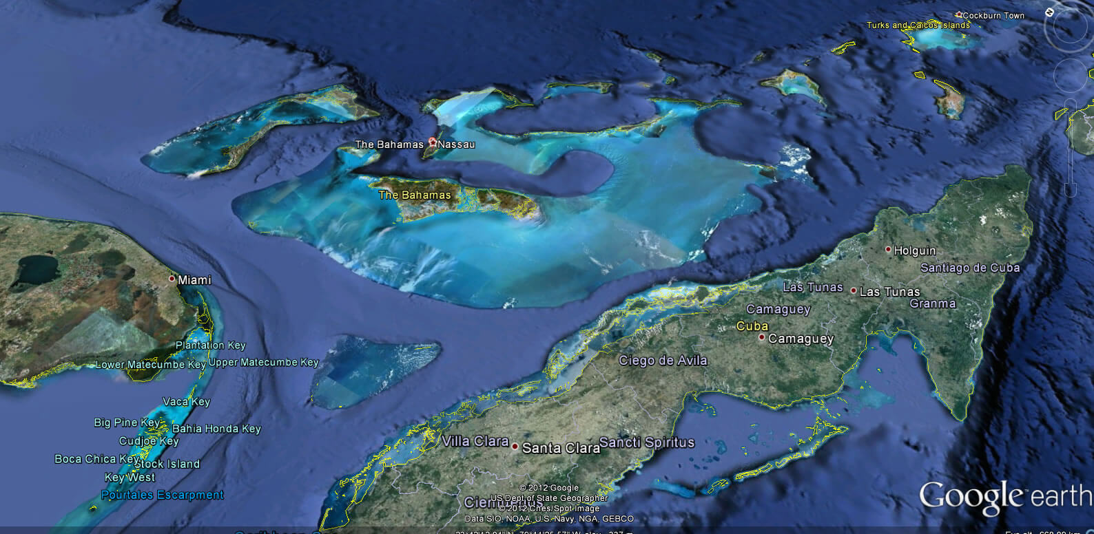 Bahamas Islands Map