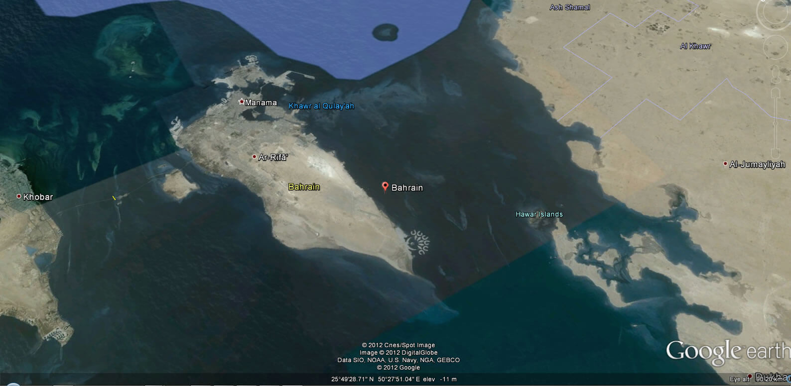 Bahrain Map - Bahrain