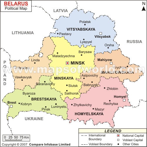 Orsa Map - Belarus