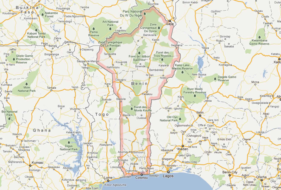 Benin Map - Benin