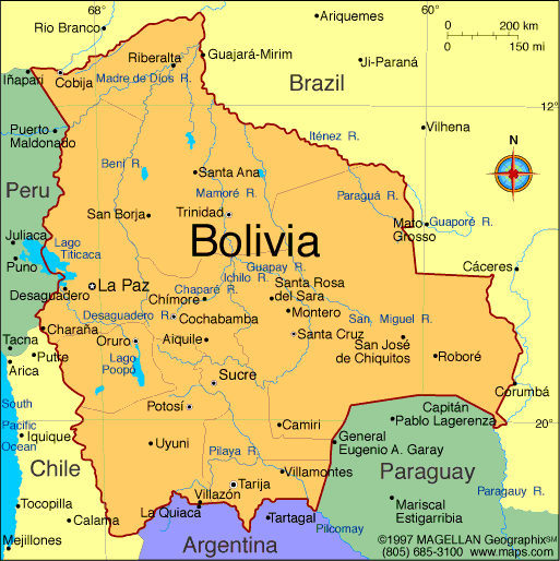 Bolivia Map