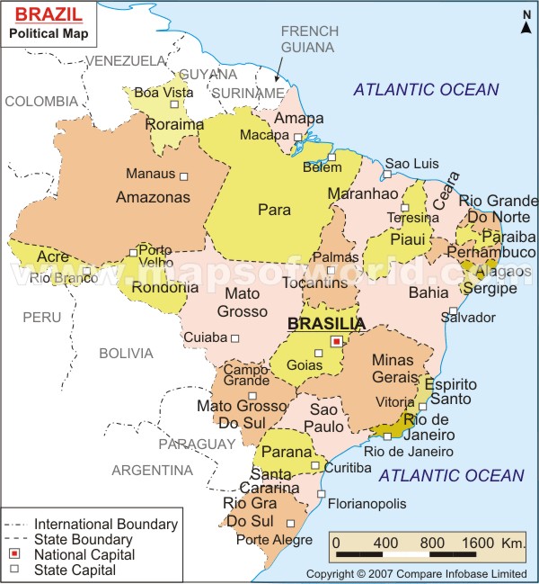 Fortaleza Map - Brazil