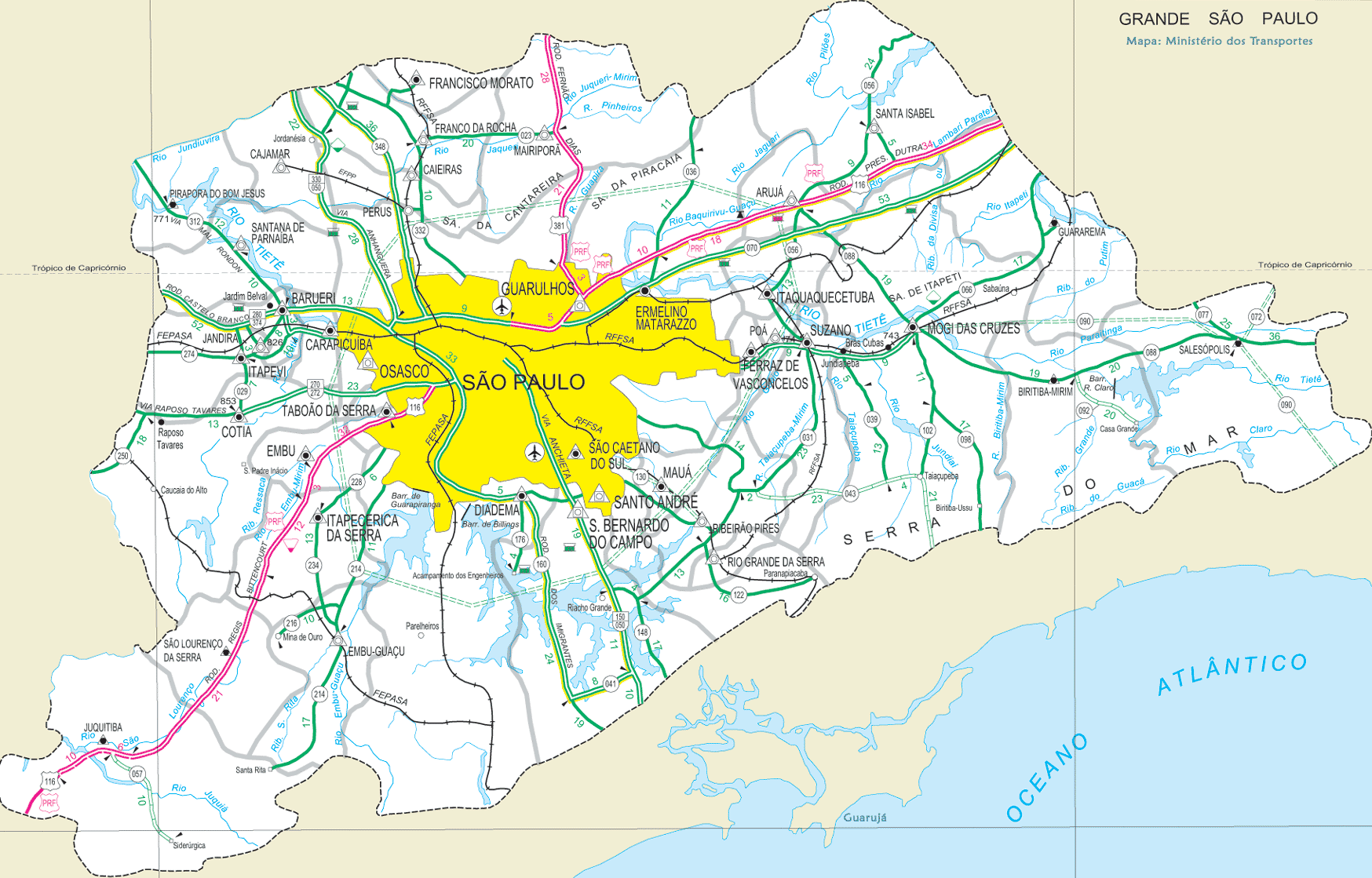 Sao Paulo Map