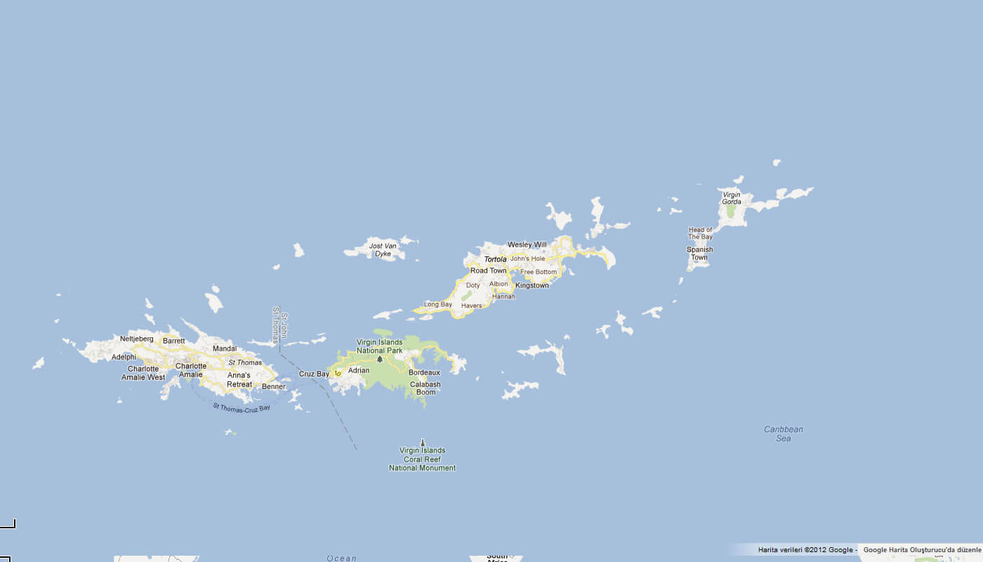 British Virgin Islands Map