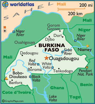 Burkina Faso Map - Burkina Faso
