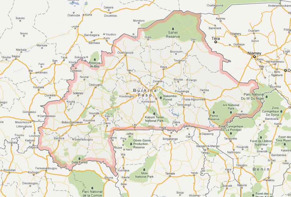 Burkina Faso Map