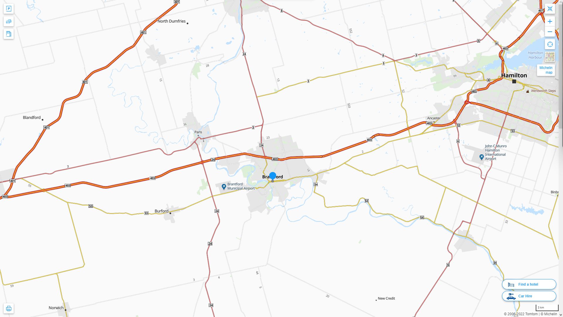 Brantford Map