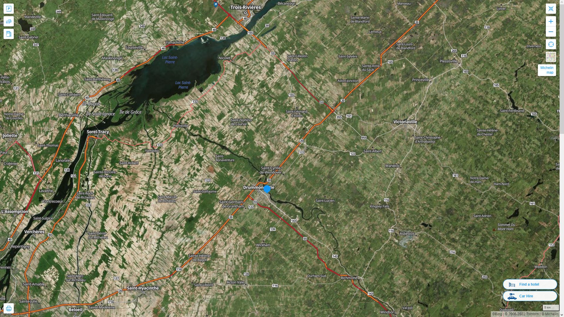 Drummondville Map