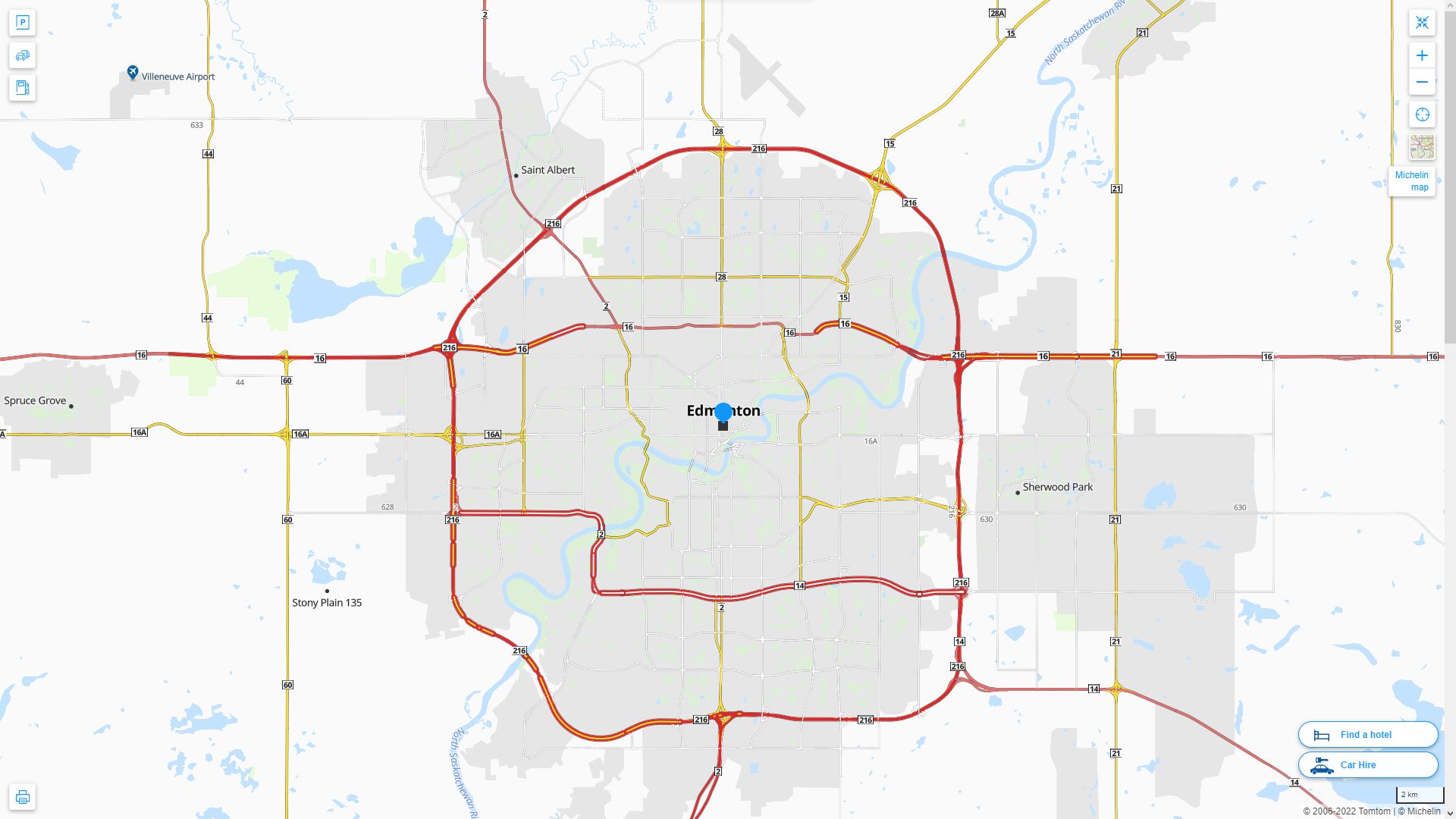 Edmonton Map - Canada