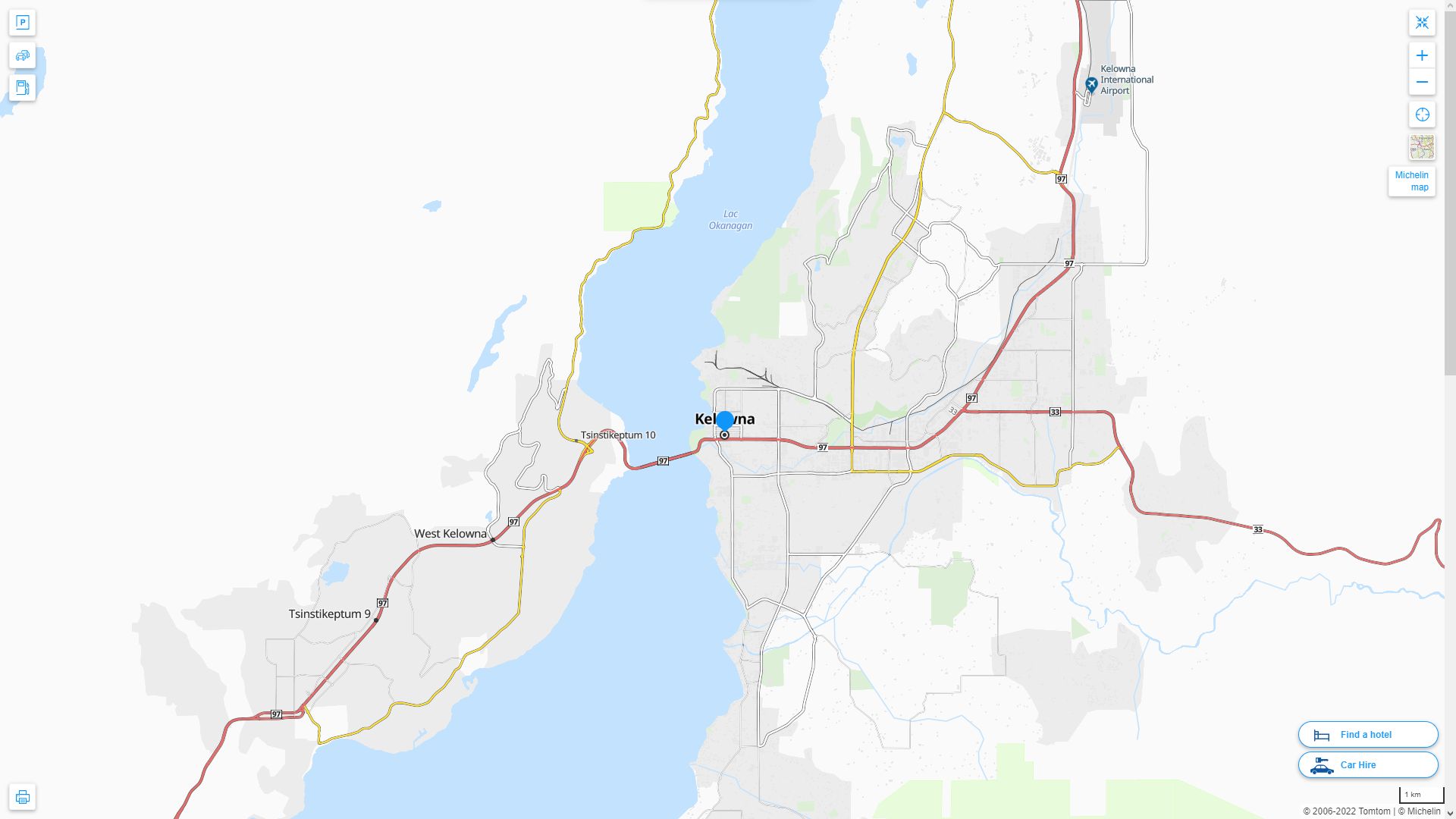 Kelowna Map