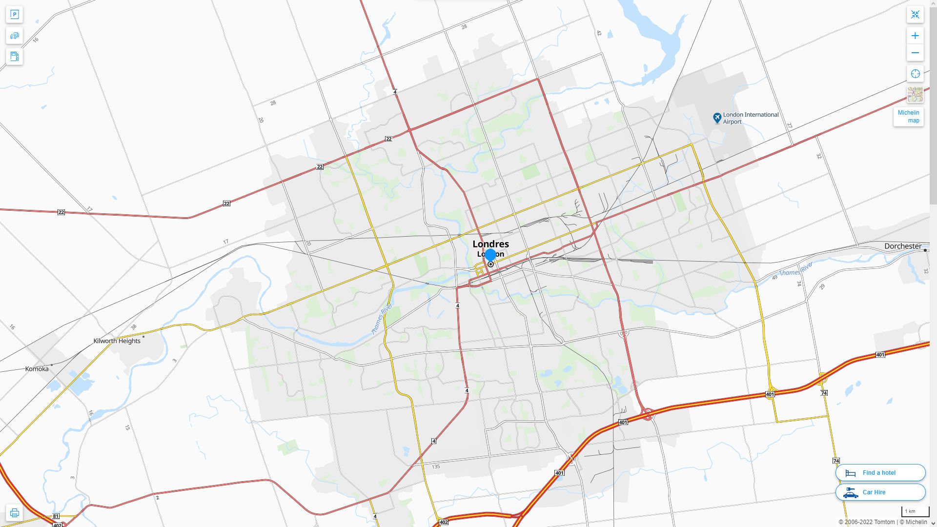 London Canada Map
