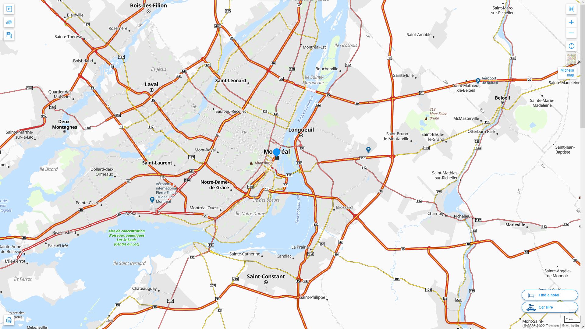Montreal Map - Canada