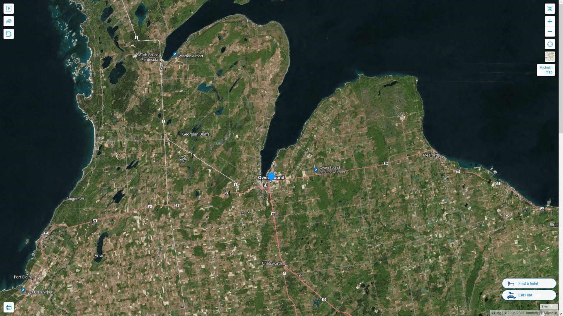 Owen Sound Map