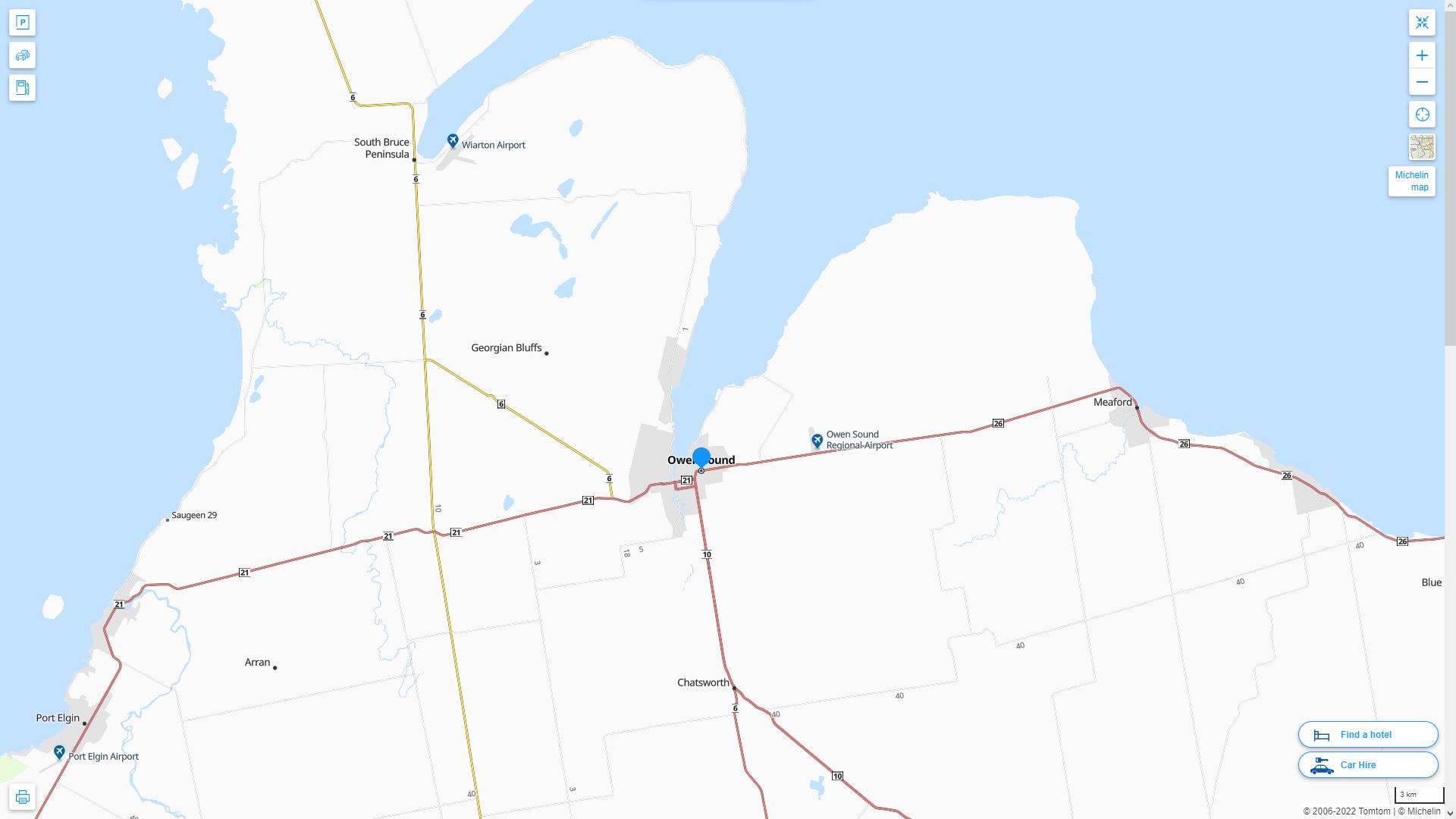 Owen Sound Map