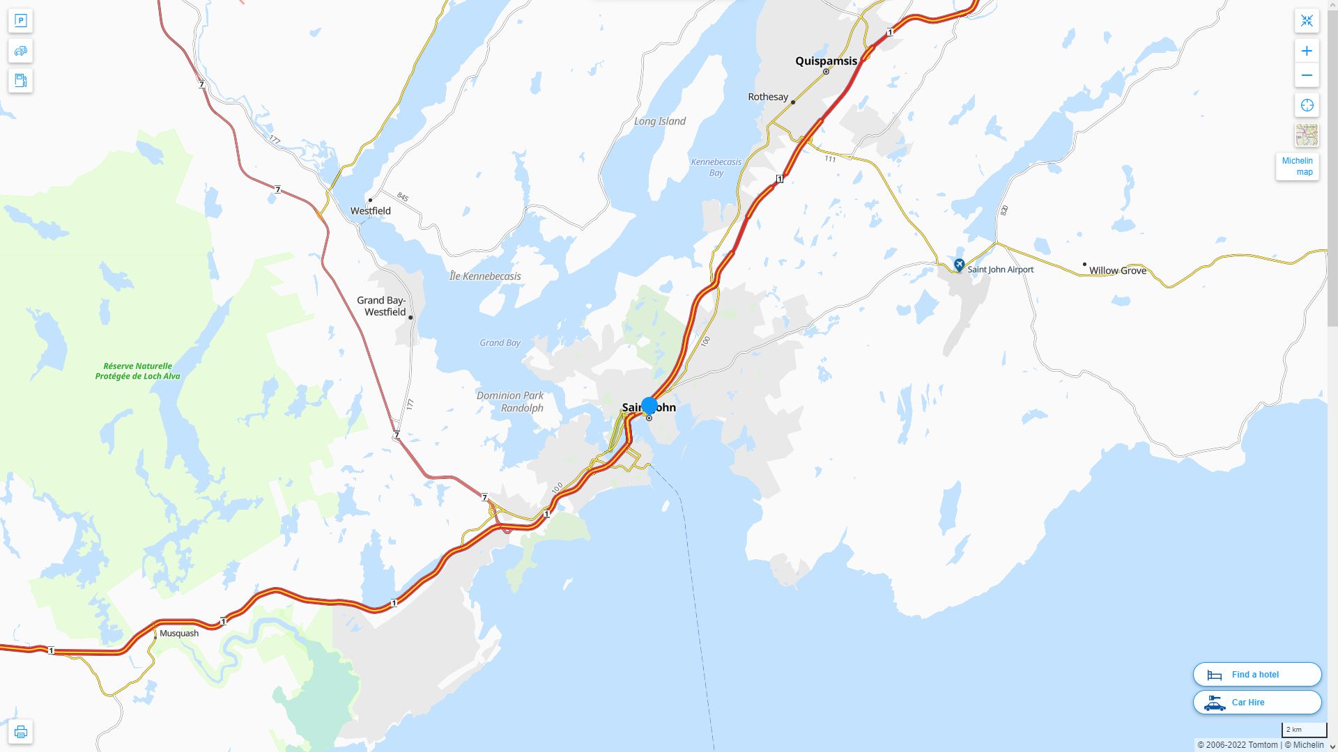 Saint John Map