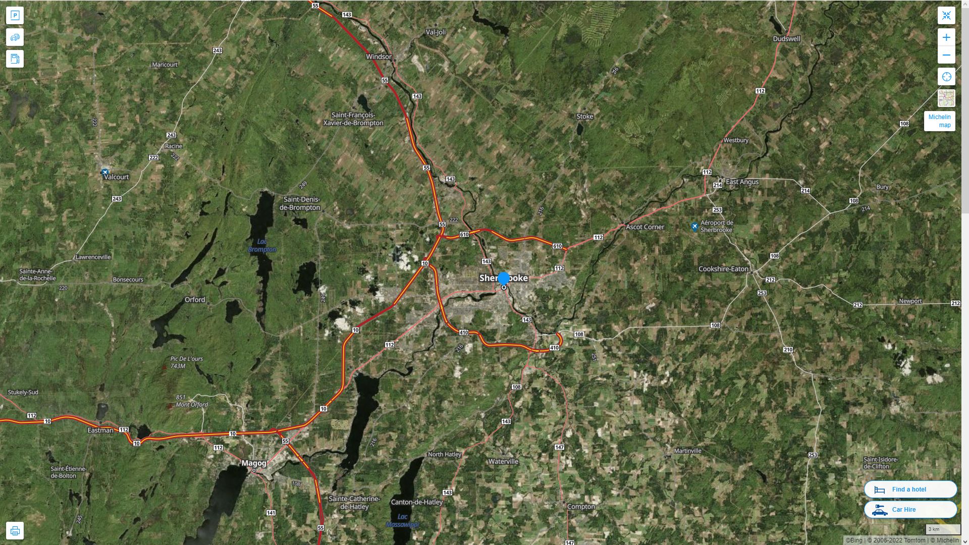 Sherbrooke Map