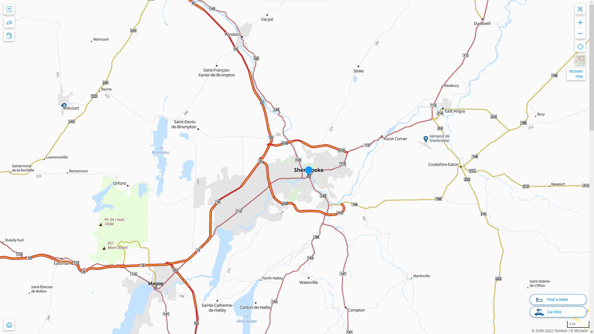 Sherbrooke Map