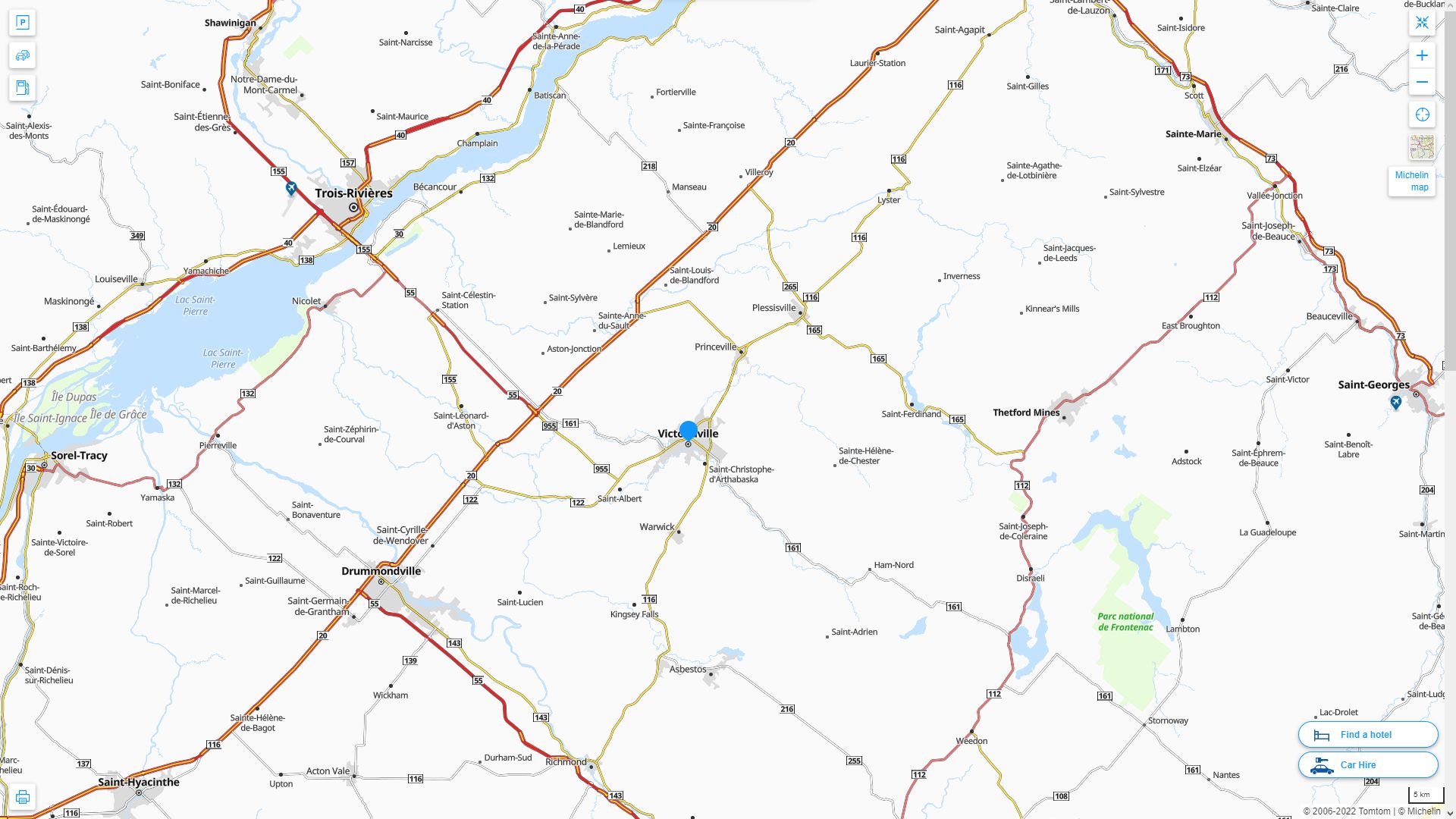 Victoriaville Map