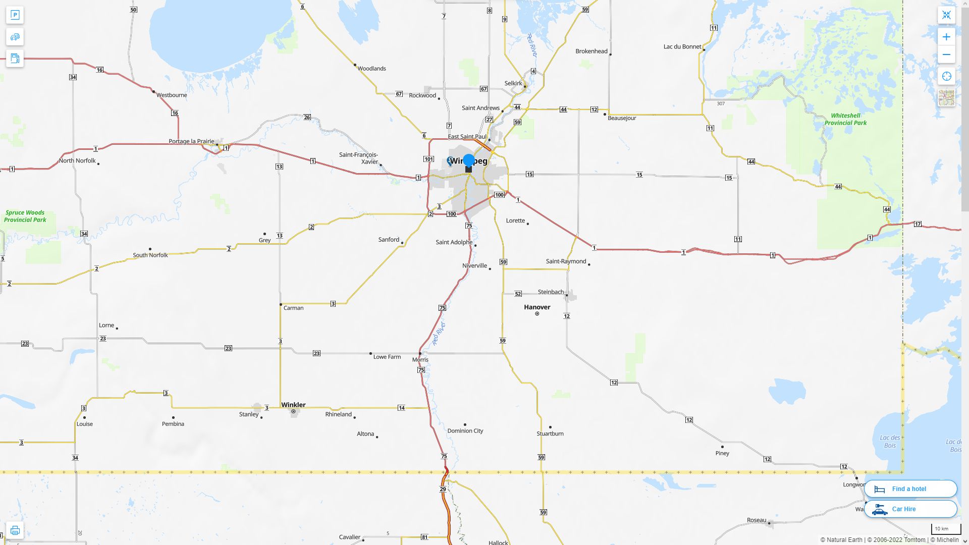 Winnipeg Map
