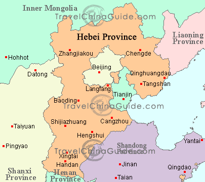 Handan Map - China