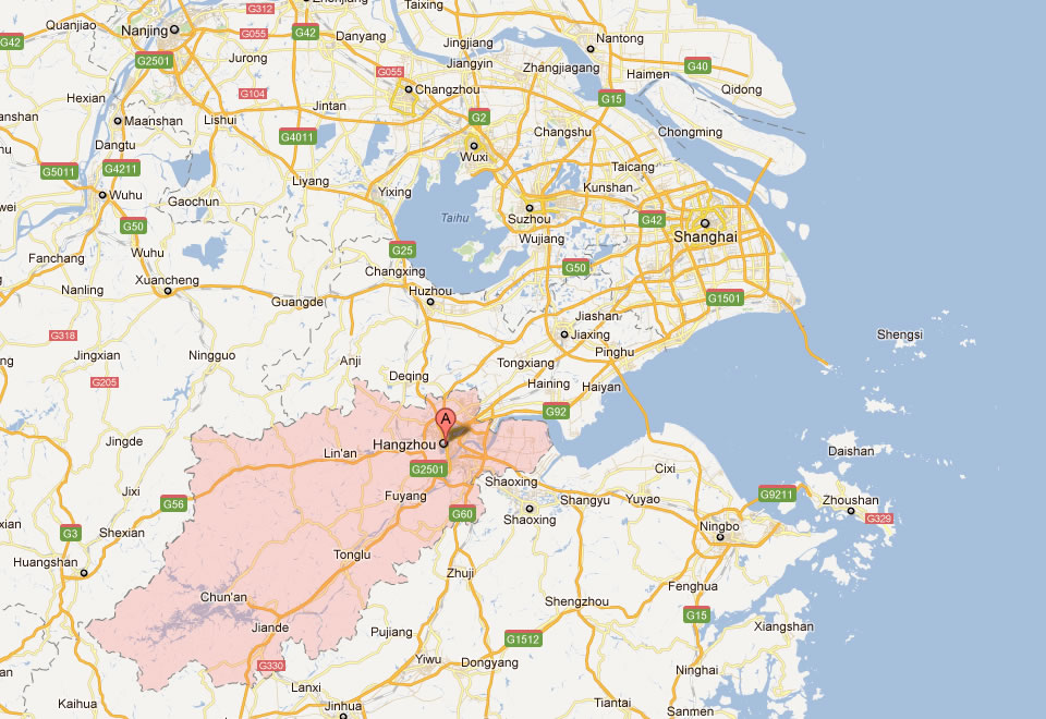 Hangzhou Map - China
