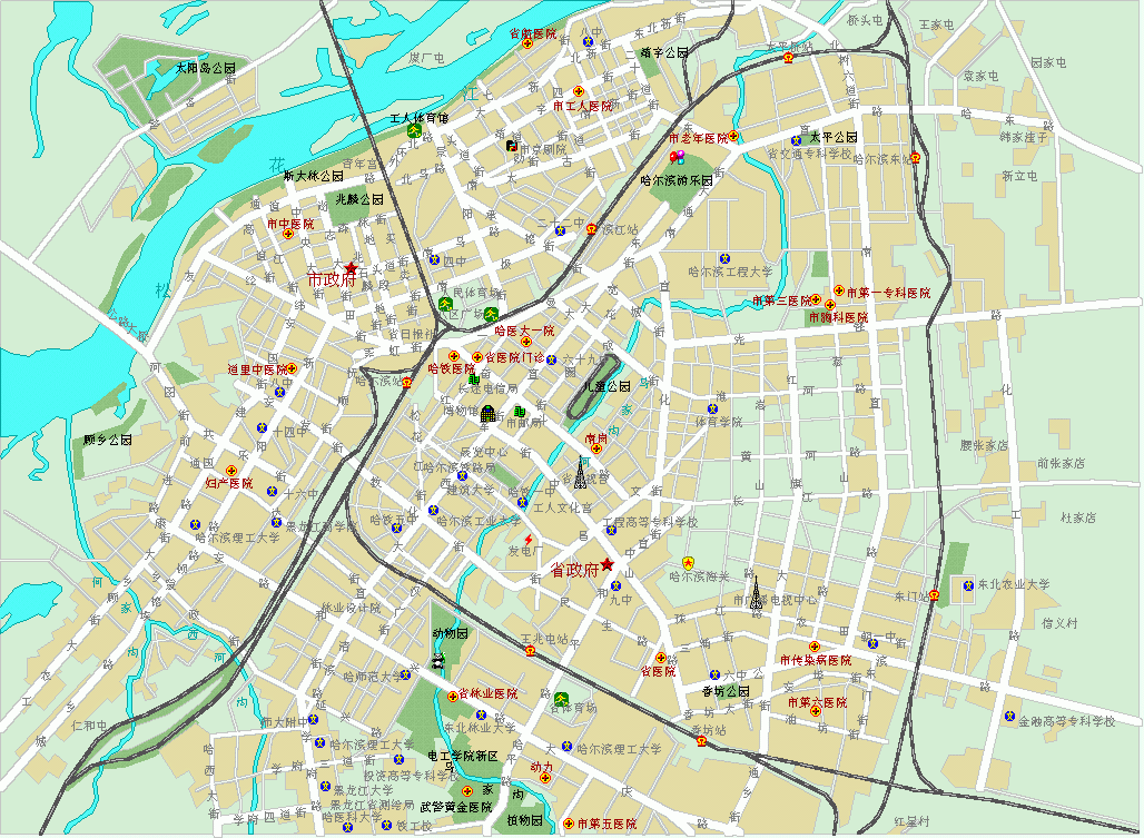 Harbin Map