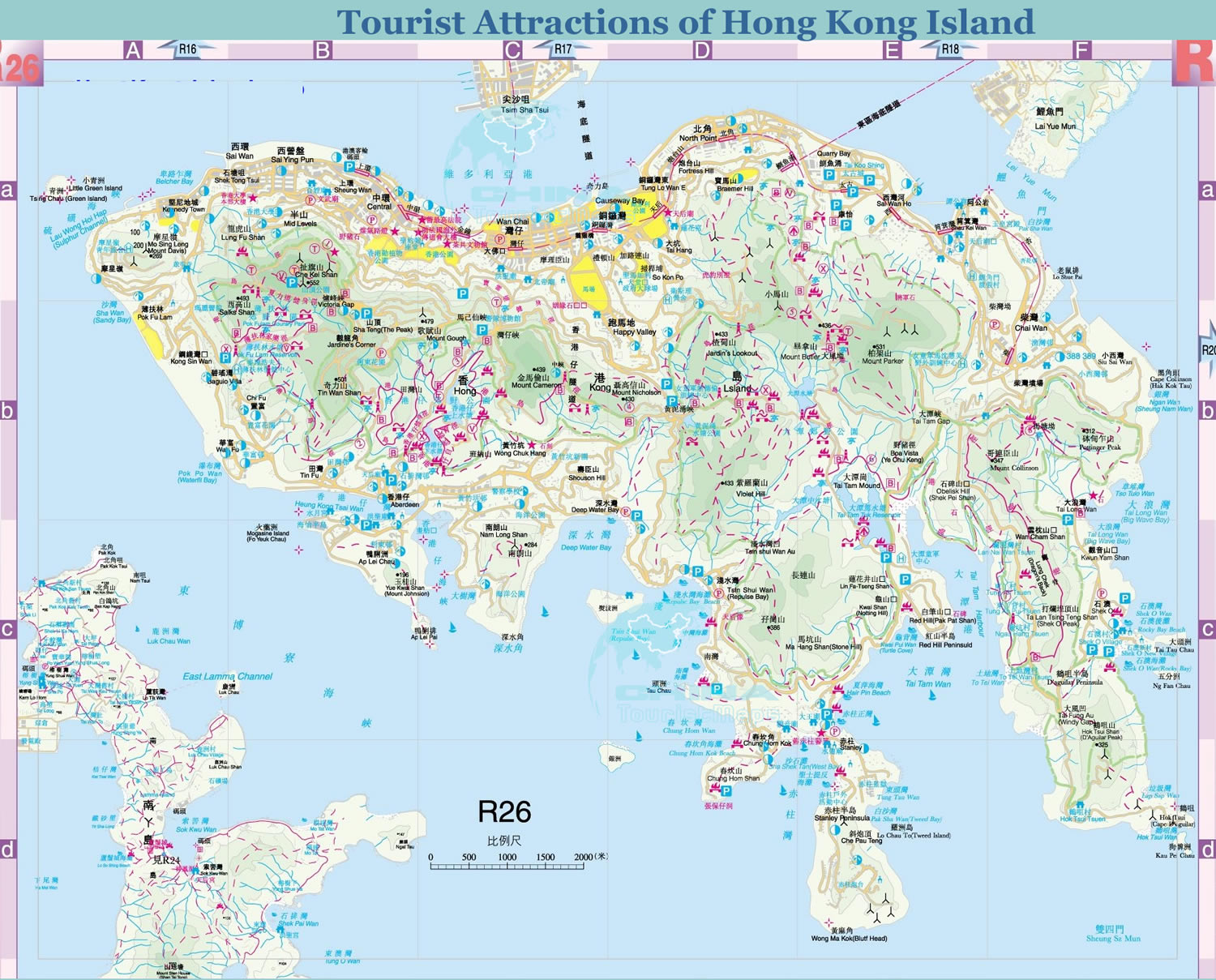 Hong Kong China Map