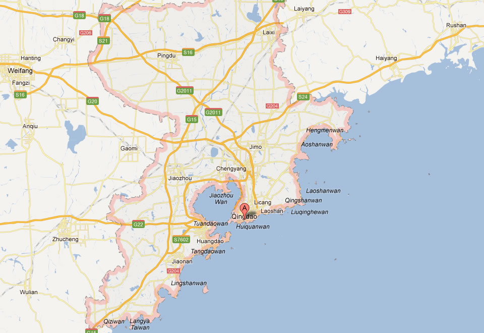 Qingdao Map - China