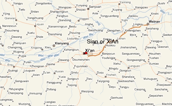 Xi'an Map - China