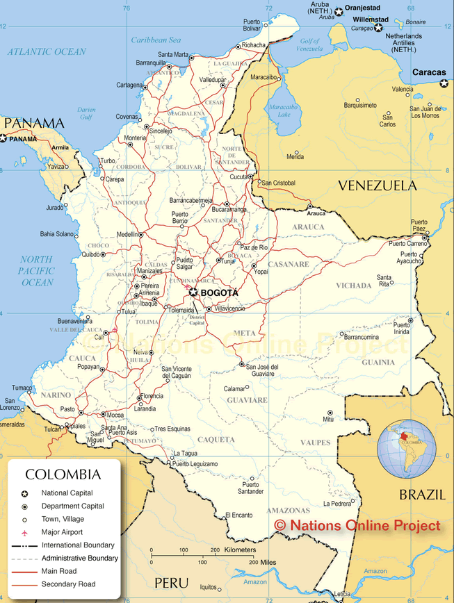 Colombia Map