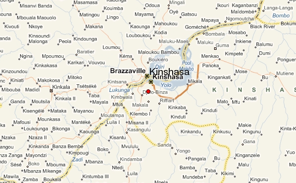 Kinshasa Map