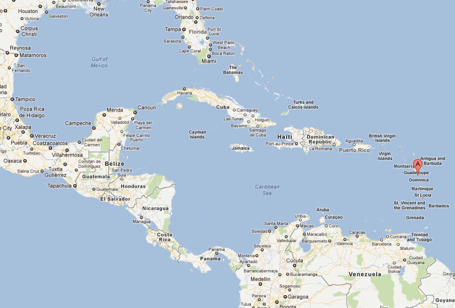 Map of Dominica World