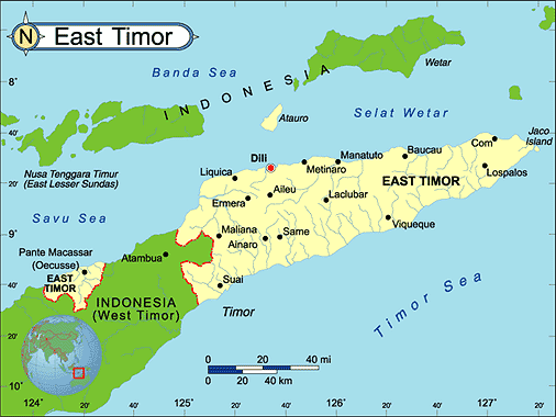 East Timor Map