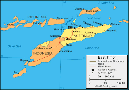 East Timor Map