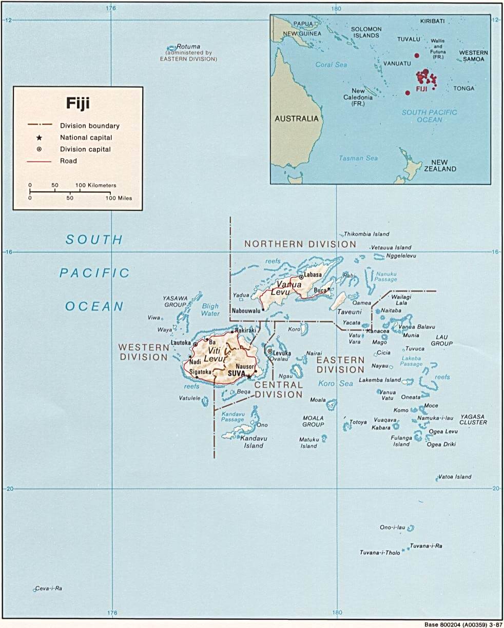 Fiji Map