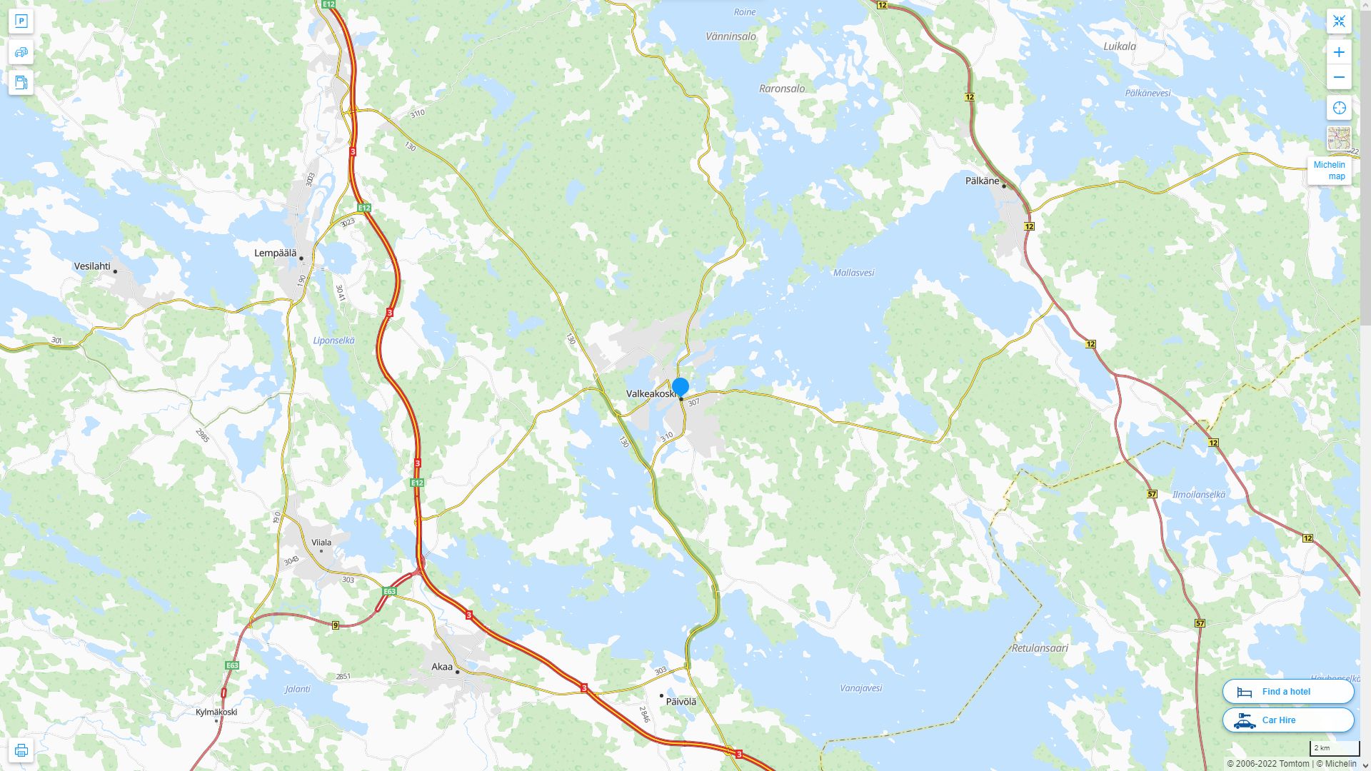 Valkeakoski Map