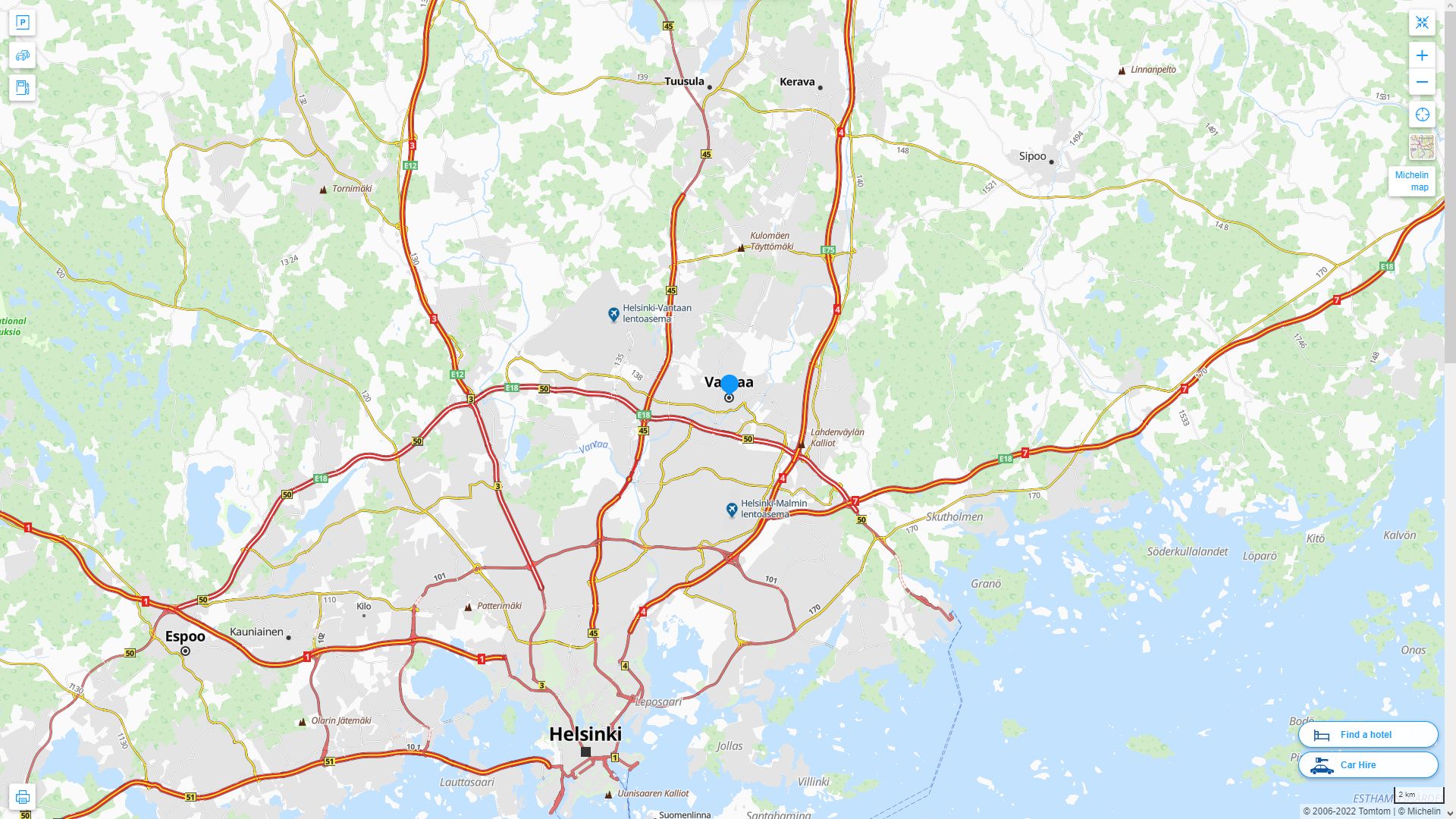 Vantaa Map