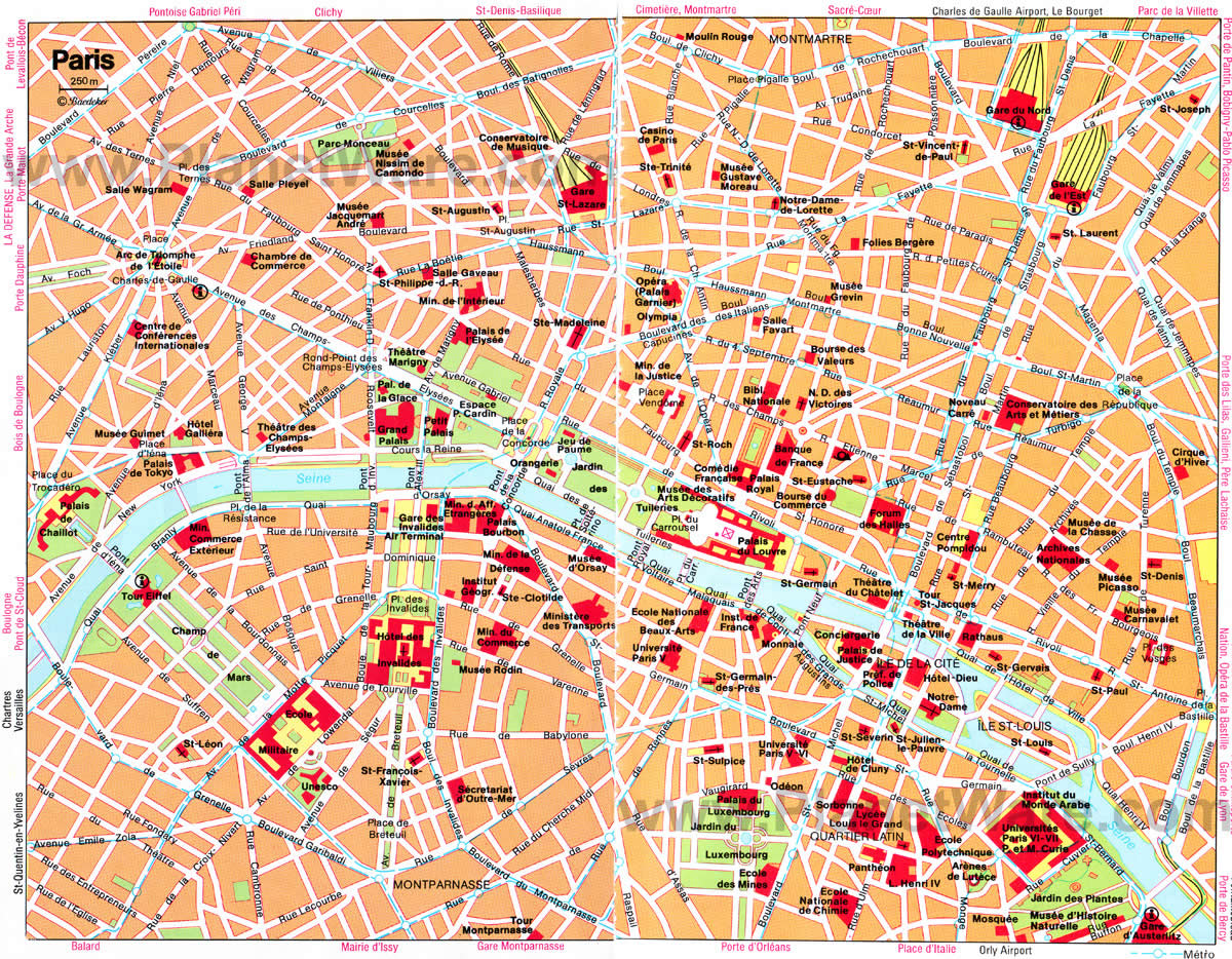 Paris Map - France