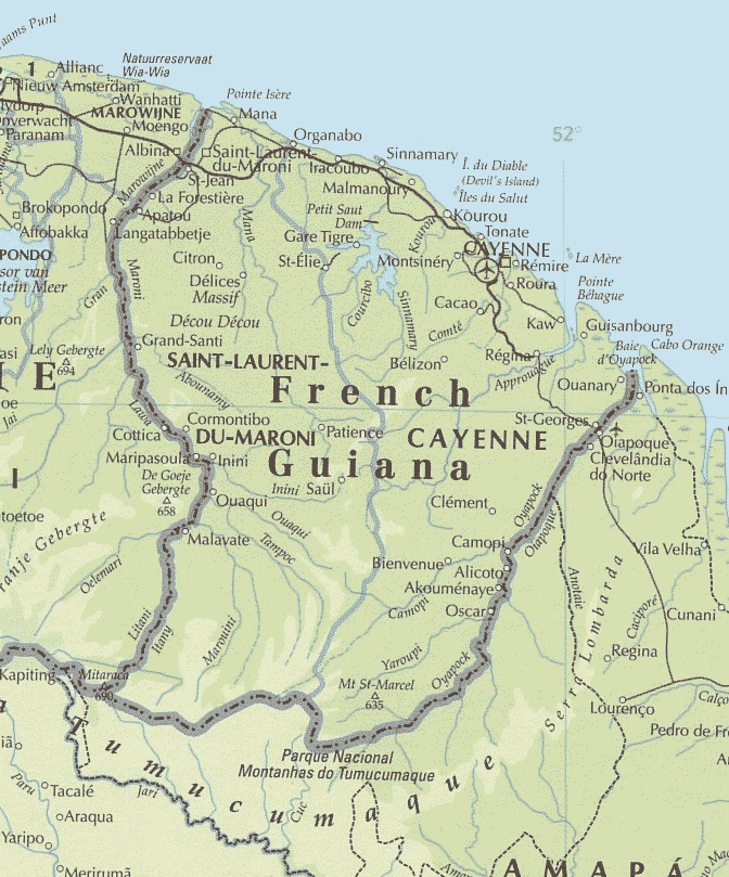 French Guiana Map