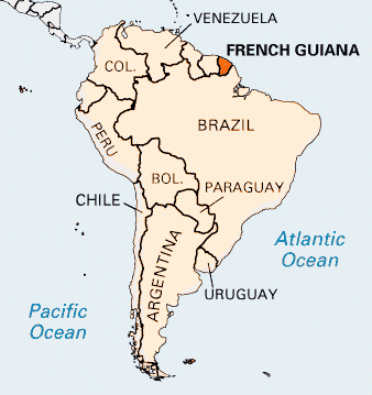 French Guiana Map