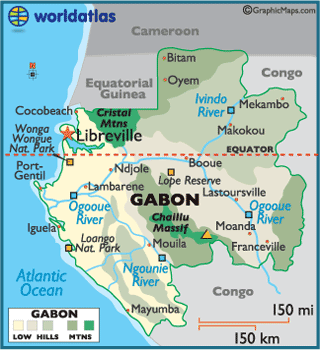 Gabon Map